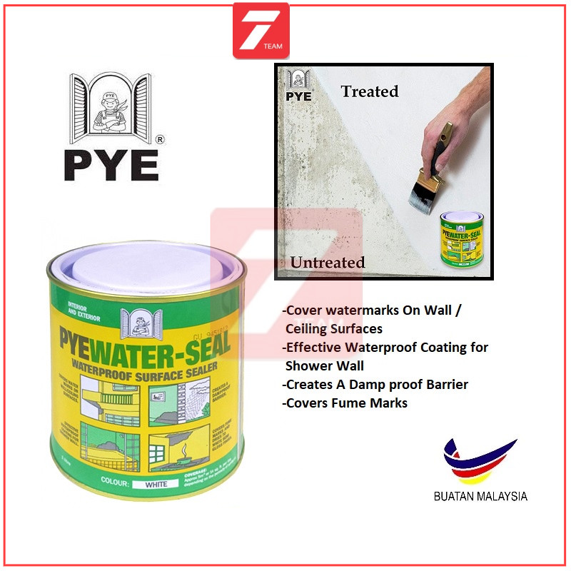 PYE Water Seal Acrylic Waterproof sealer 1Litre / perisai cecair alga ...