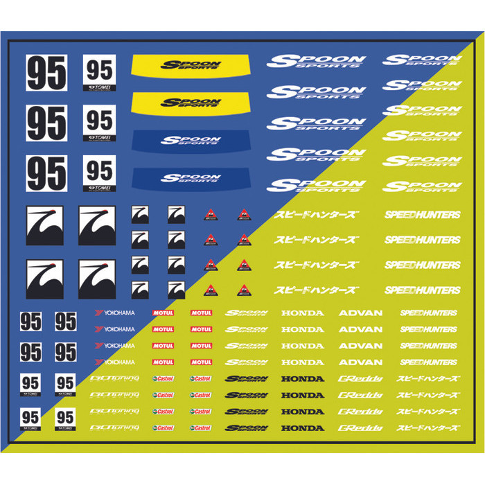 Spoon Racing Water Slide Decal | Shopee Malaysia