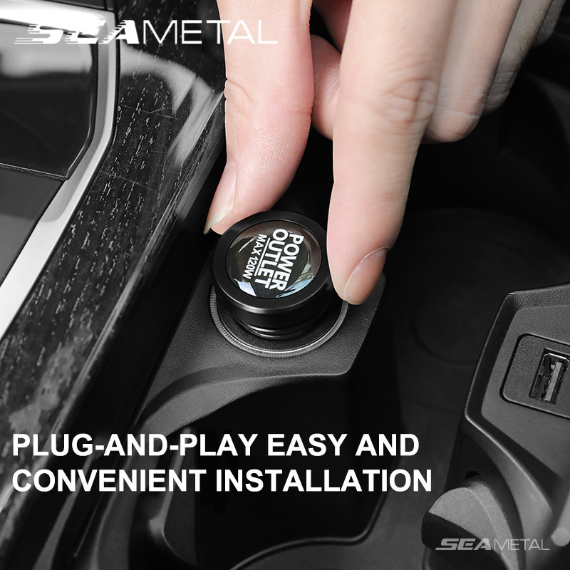 SEAMETAL Car cigarette lighter dust button cover12Vcigarette lighter ...