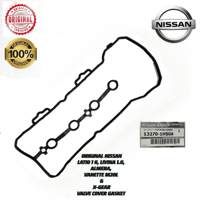 Nissan Almera N17, Livina 1.6, Latio 1.6, and NV200 Valve Cover Gasket ...