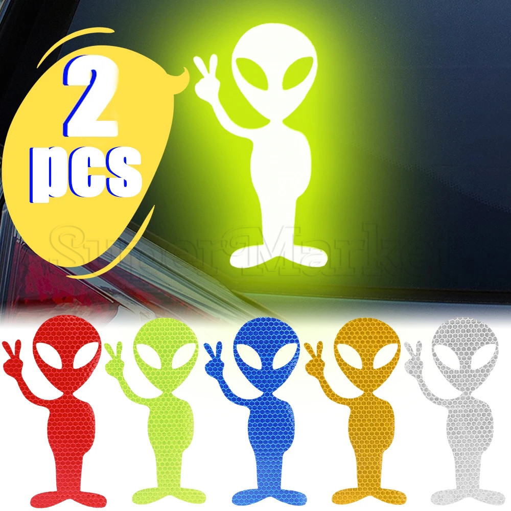 [ Featured ] Reflective Aliens Car Stickers - Personalized Decals ...