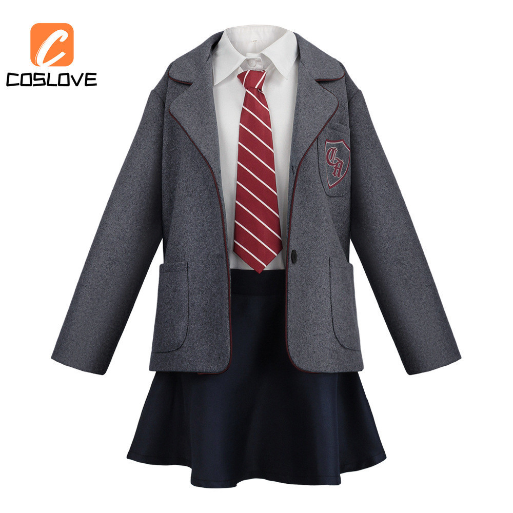 Classic Movie Matilda Cosplay Full Set Costume School Uniform 4 PCS Set ...