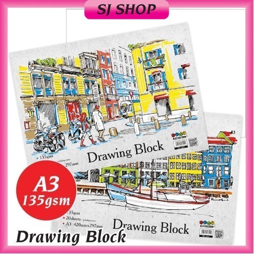 Drawing Block B4 A3 | Drawing Book | Art Block | Sketching Block | Art ...