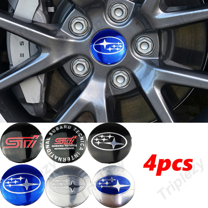 4pcs/set 56mm Car Wheel Center Hub Caps Covers For Subaru STI WRX BRZ ...