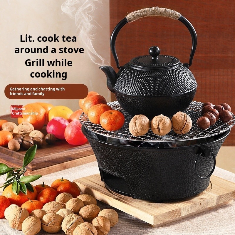 Household cast iron charcoal stove complete set | Shopee Malaysia