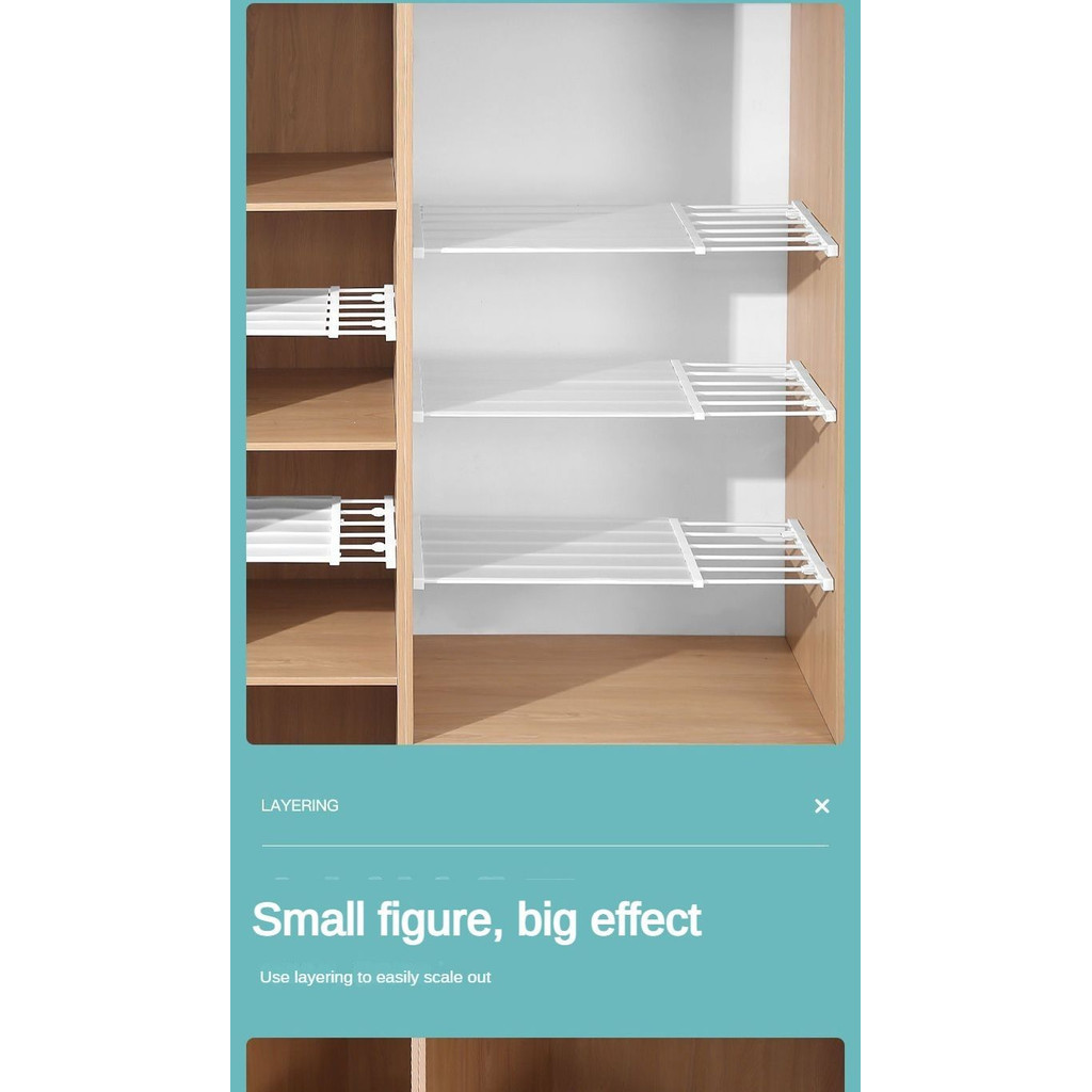 Adjustable Shelf Divider for Wardrobe and Cupboard Partition ...