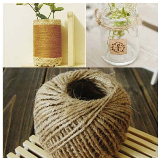 Natural Jute Hemp Linen Rope Twine String Cord Shank Craft String DIY ...