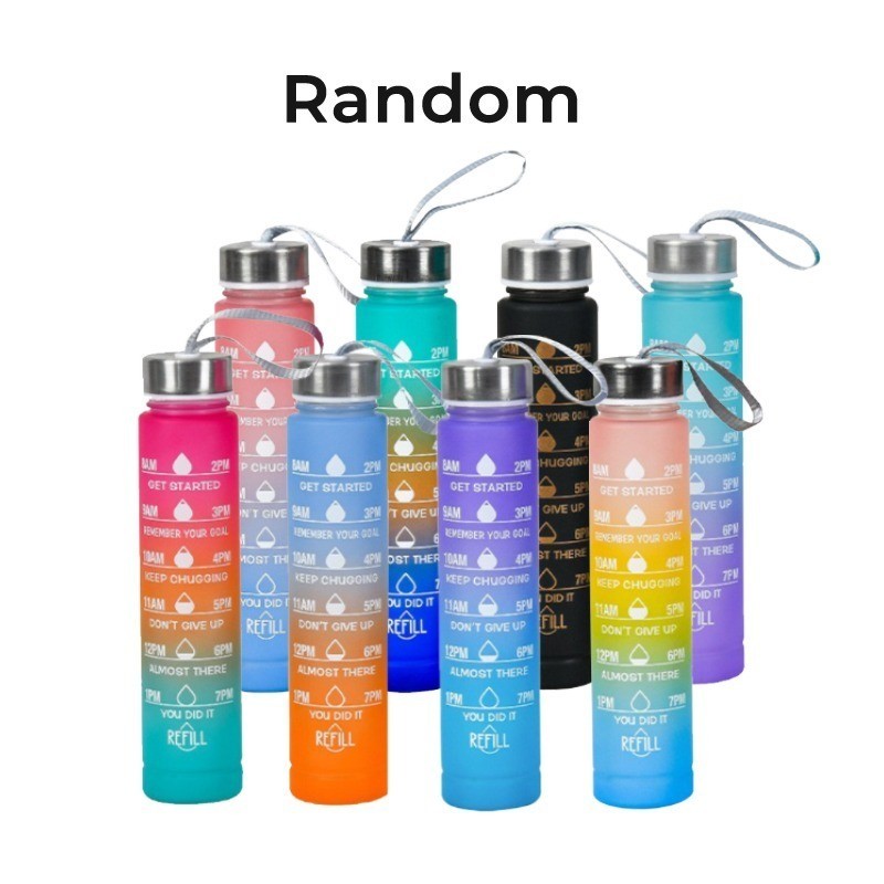 MY Fitness Botol Air Warna Warni Lawak 500ml Botol Air Sukan Mudah Alih ...