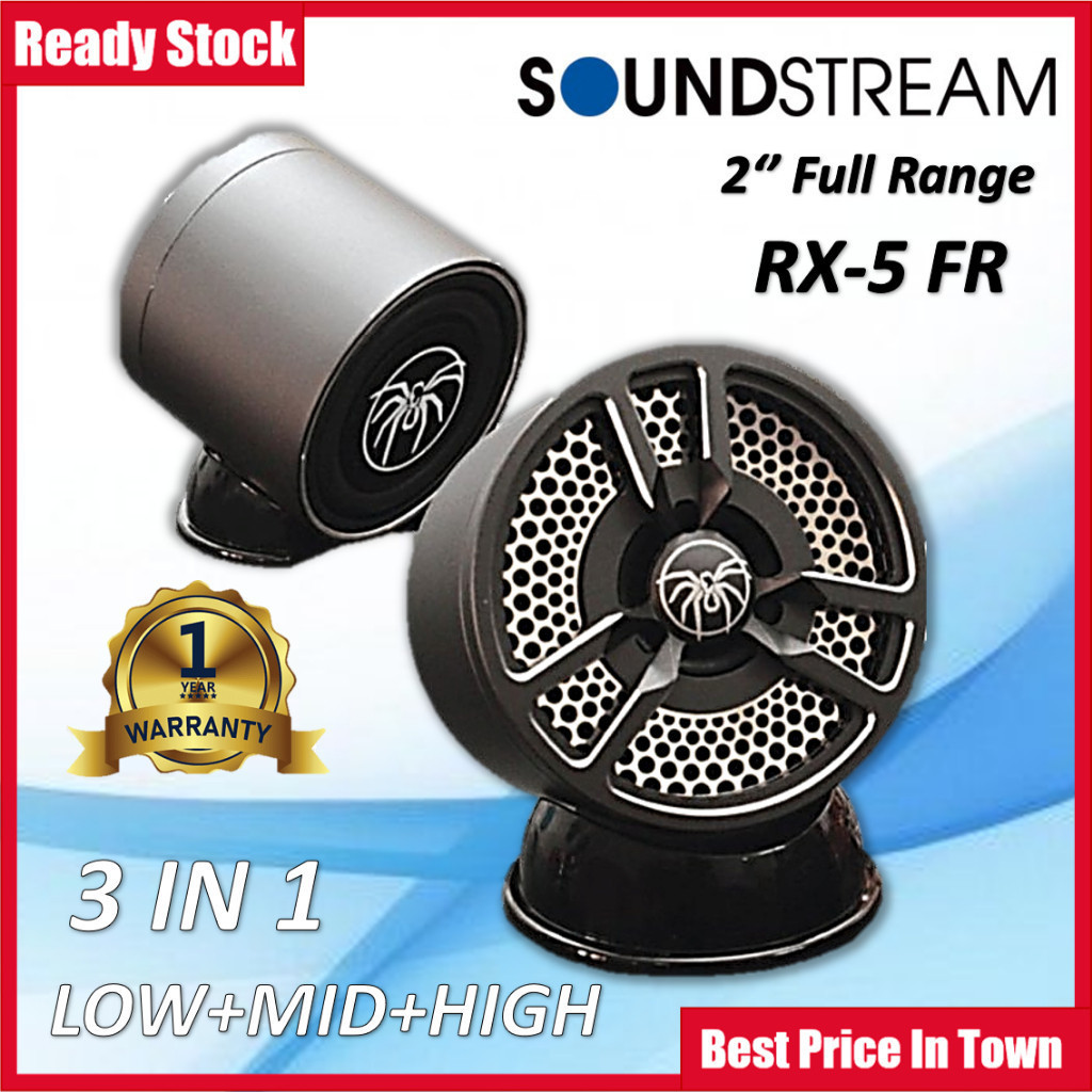 Rx-5FR Soundstream Sound Stream 3in1 double side Bass mid Hot tweeter ...