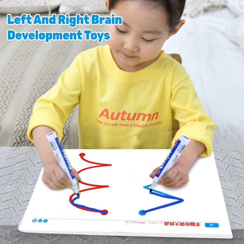 20 Pages Left And Right Brain Development Toys Brain Thinking Training ...