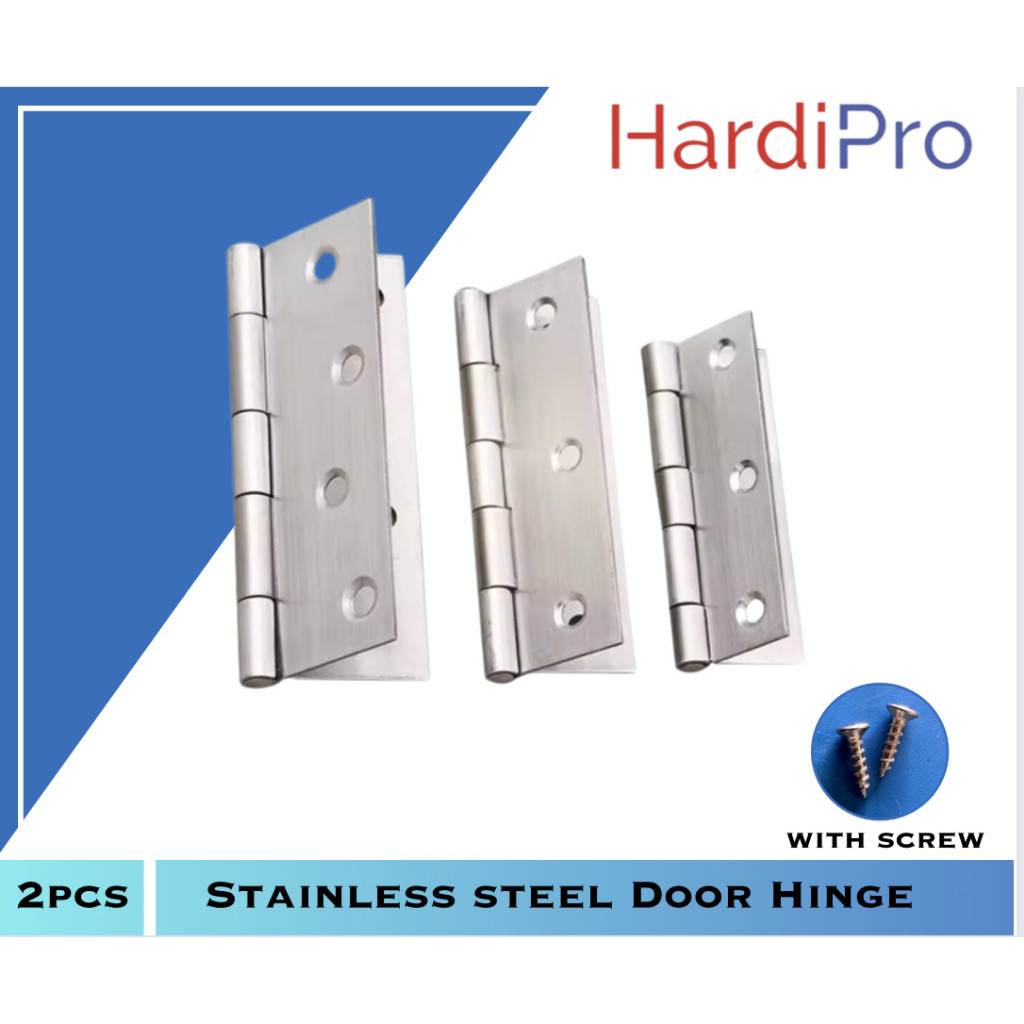 2pcs Stainless Steel Door Hinge Cabinet Hinge Drawer Hinge with Screw ...