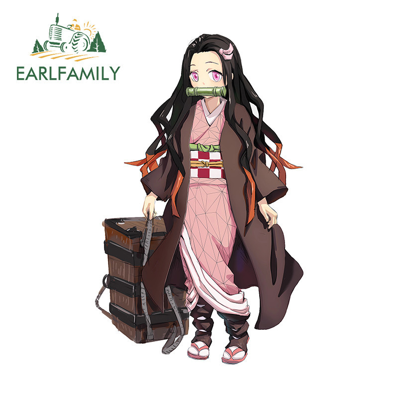 EARLFAMILY 13cm x 8.2cm Demon Slayer Kamado Nezuko Car Stickers ...