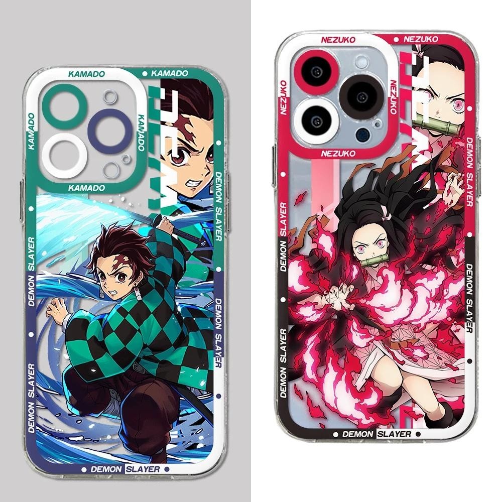 Anime Demon Slayer Tanjirou Nezuko Zenitsu Casing For Iphone 11 12 13 ...