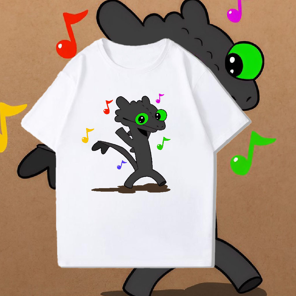 toothless dancing toothless T-shirt short sleeve printed S-5XL | Shopee ...