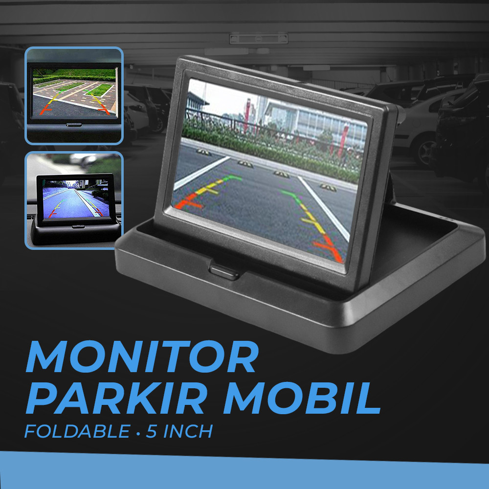 LAYAR Car Parking Monitor Screen Rear View Panel TFT LCD Foldable 5 ...