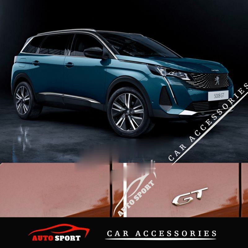 Peugeot 2008 3008 5008 2018-2024 Decorative Number GT Peugeot Black ...
