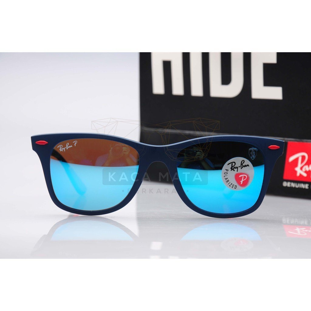 Wyoy Original Light Board Ferrari Liteforce Rb4195 Sunglasses with Blue ...