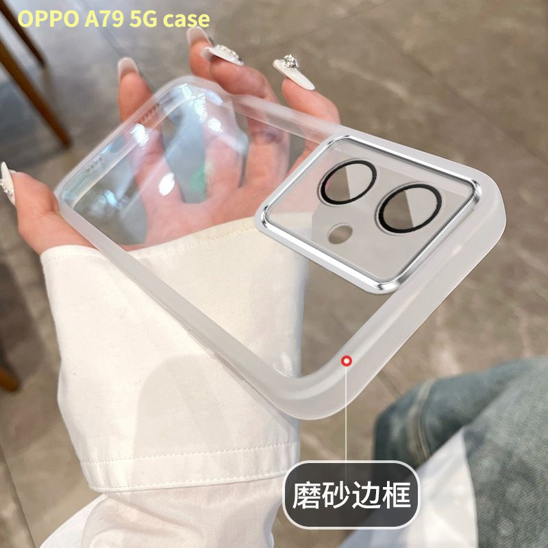 OPPO A79 5G 2023 Phone Case Soft Clear Square Plated Cover For OPPOA79 ...