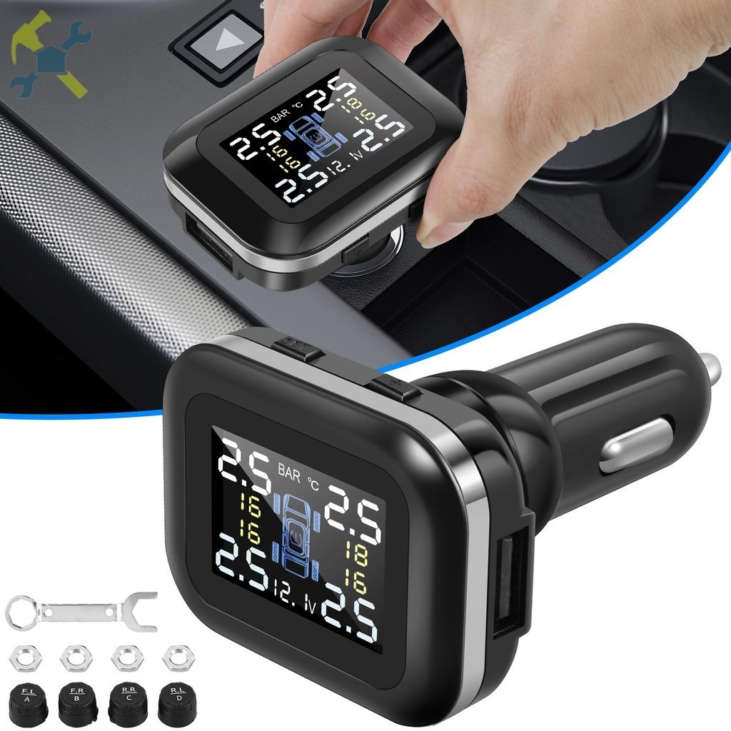 Tire Pressure Monitoring System Tpms Wireless Real Time Tire Pressure