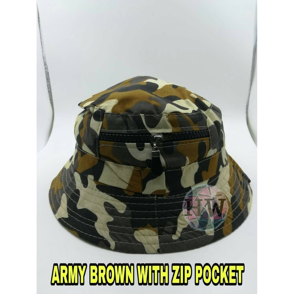 Topi Askar Kerja Kain / Anti-uv Army Camo Outdoor Hat / CAP WITH NECK ...