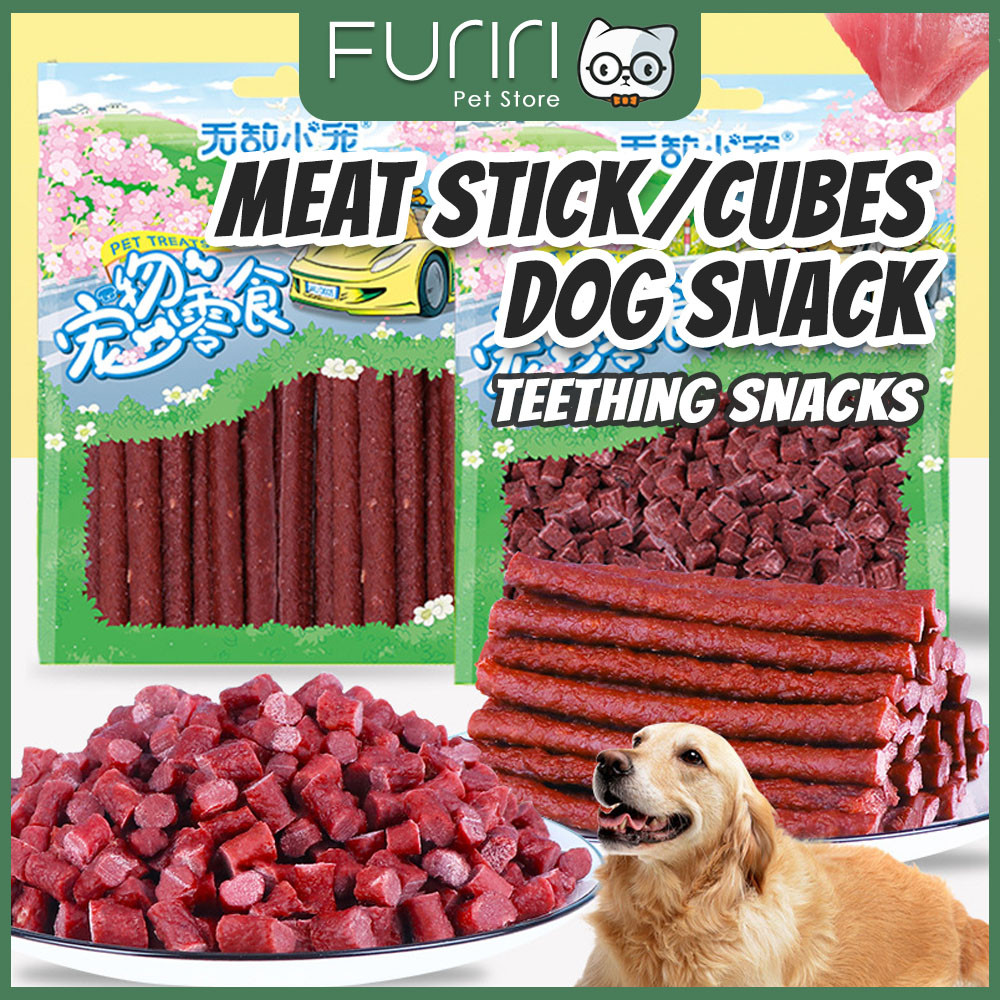 Furiri 500g Hard Chicken Stick Beef Strip Cubes Grain Dog Snack Dog Pet ...
