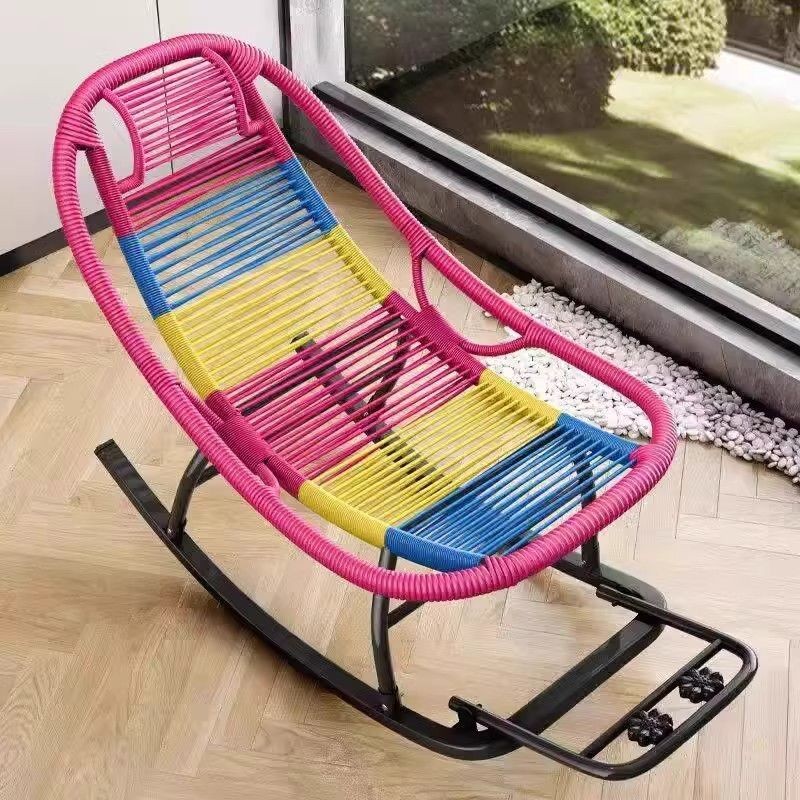 Rocking Chair Recliner Patio Recliner Rainbow Folding Leisure Chair ...