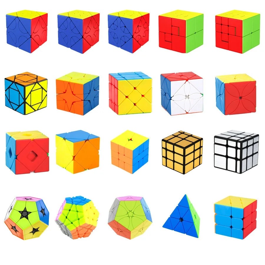 Speed Cube 2x2 3x3 4x4 5x5 Pyraminx Megaminx Skewb Cube Smooth Puzzle ...