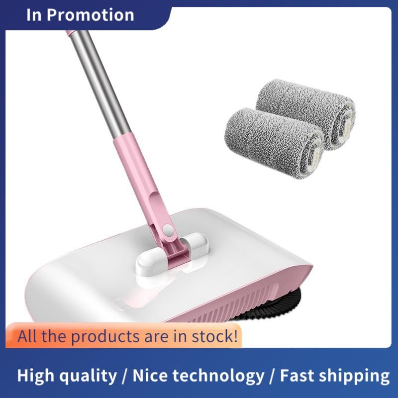 2 in 1 Hand Push Vacuum Cleaner Set Home Sweeper Broom Dustpan Handheld ...