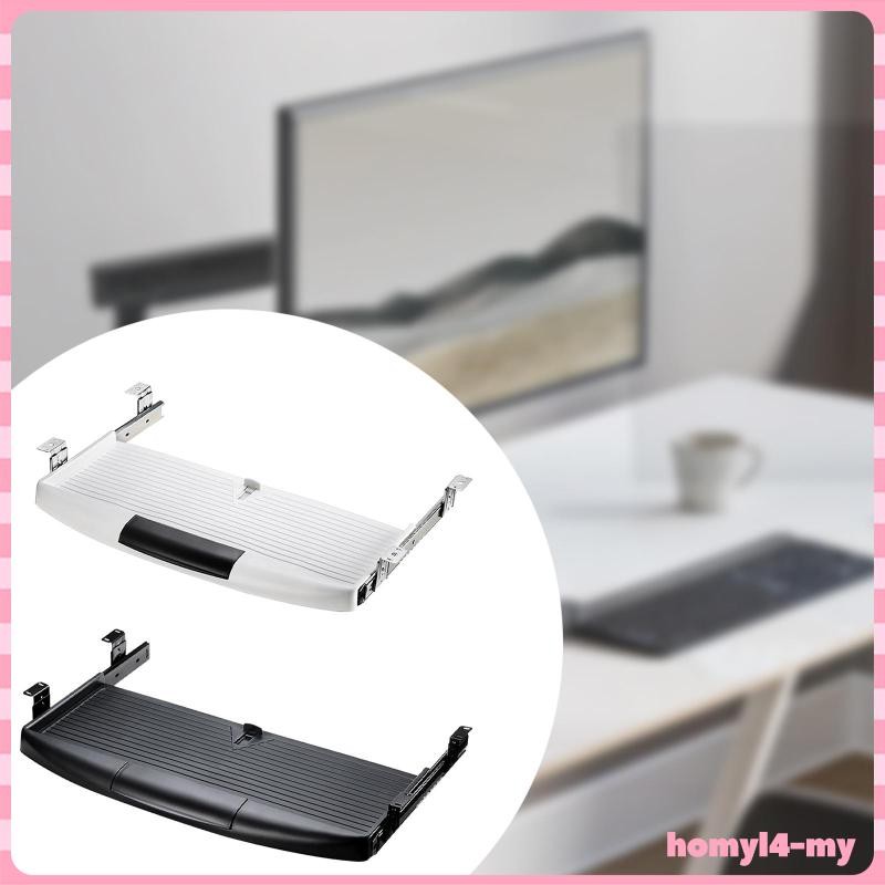 [HomyldfMY] Keyboard Tray Under Desk, Practical Sliding Keyboard Drawer ...