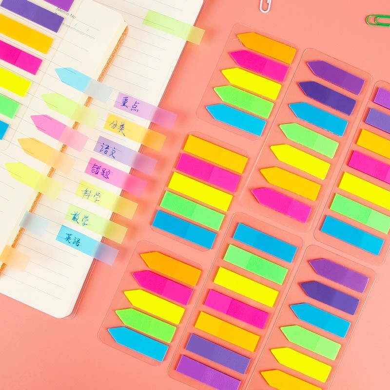 S1008 o Arrow Sticky Notes 5 color Office Business School | Shopee Malaysia