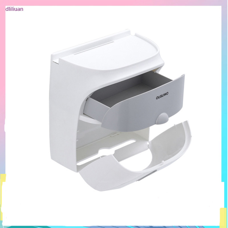 【Ready Stock】 Wall Mounted Roll Paper Holder Perforation Free ...
