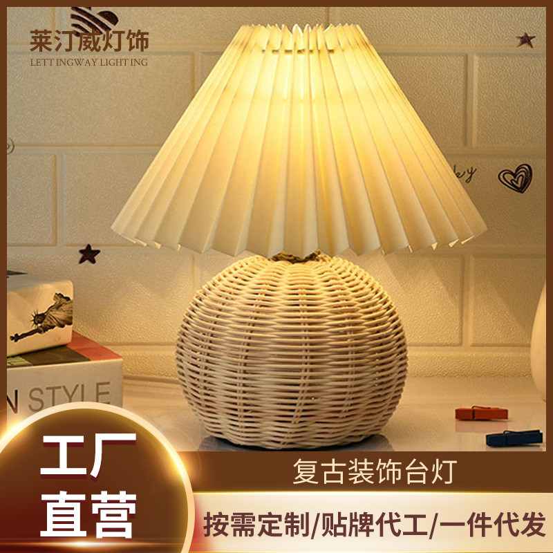 Korea KD pelbagai warna Gaya Ins Gadis Berlipat Lampu Meja Samping ...