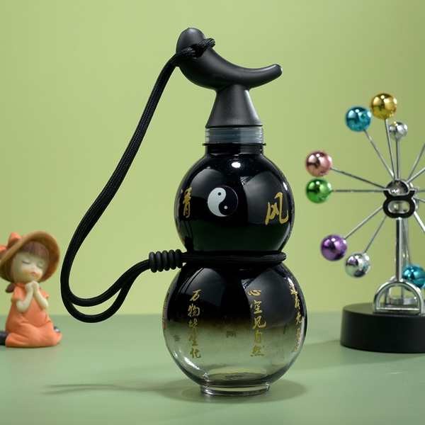 葫芦水壶 Cawan botol labu mitos hitam boleh dibawa ke belakang dan dapat ...