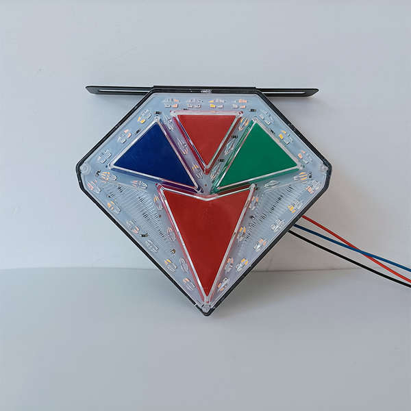 triangle sign board spotlight solar lampu emergency Large Truck Anti ...