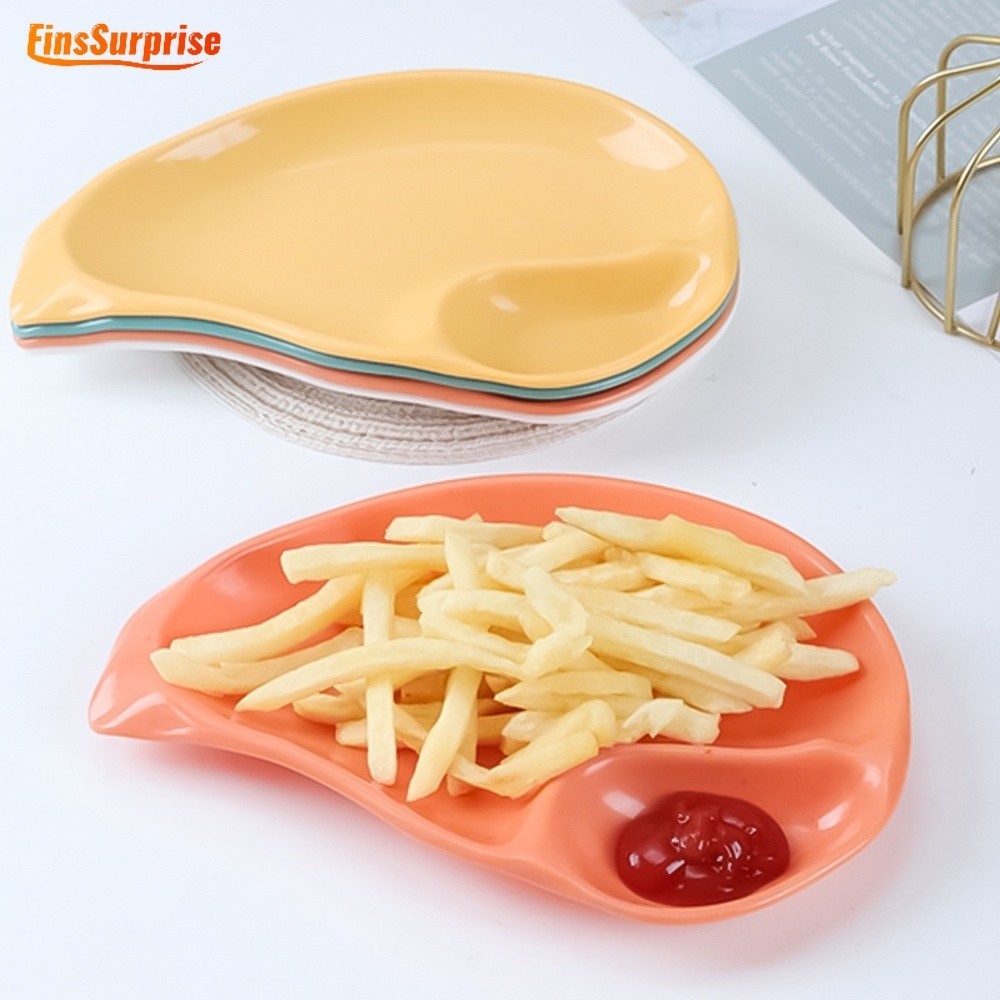 Multifunctional Mango Shaped Seasoning Dish/ Home Plastic Dinner Plates ...