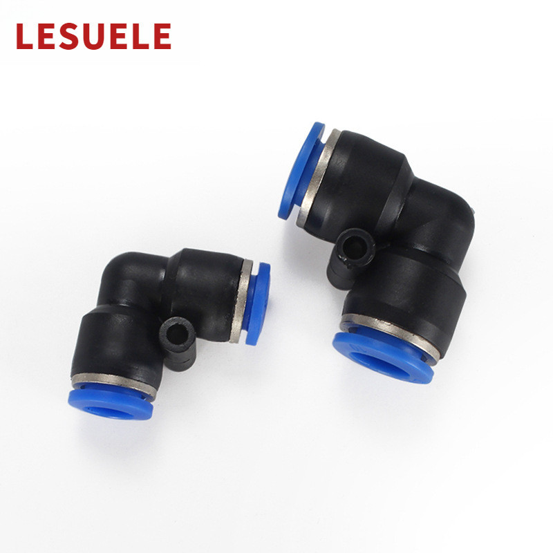 Pv Right Angle Plastic Bending Quick Plug Air Tubes Quick Pneumatic ...