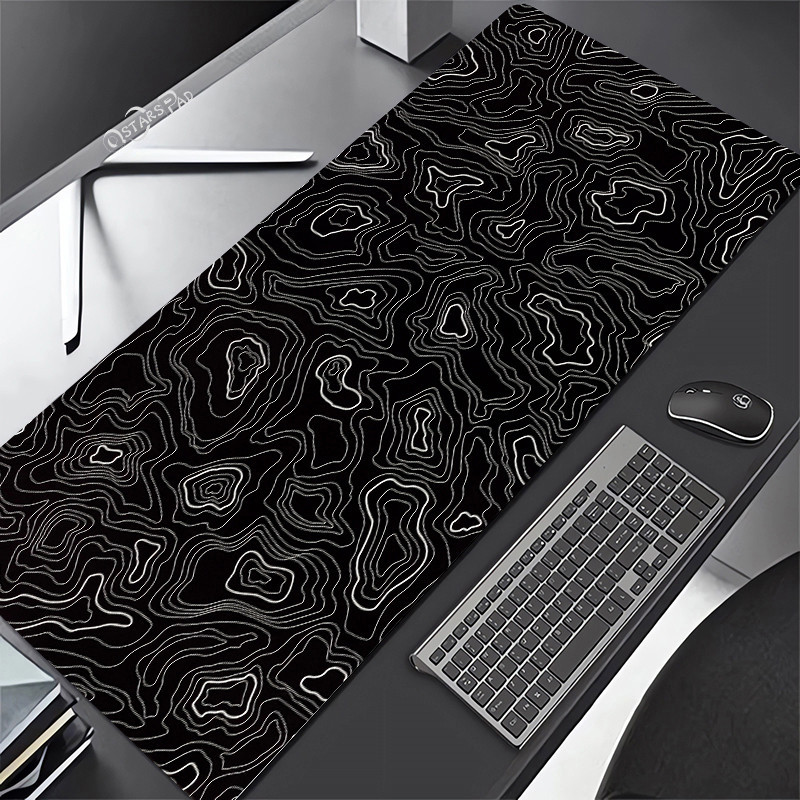 90x40cm Big Topographic Map Art Mousepad Desk Protector Pad on The ...