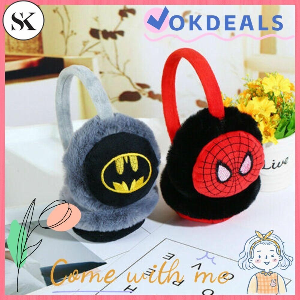 SK Plush Ear Warmers Superman Kids Gift Warm Earmuffs Captain America ...