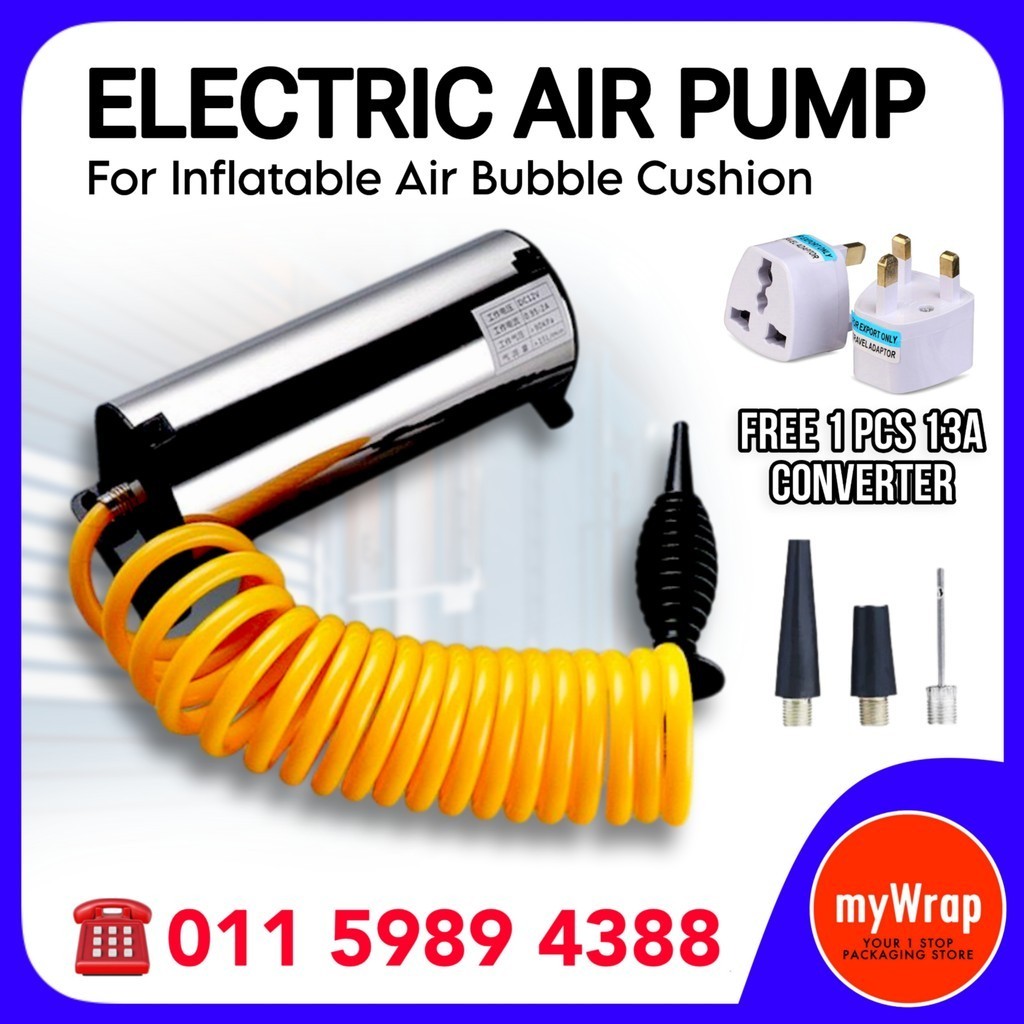 Electric Air Wrap Pump Inflatable Column Bag Bubble Machine Mesin Pam ...