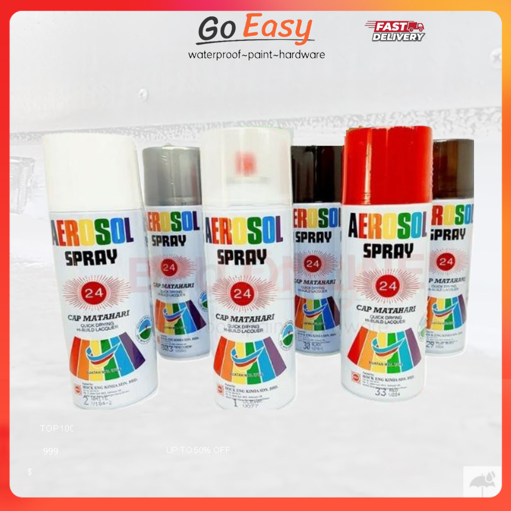 AEROSOL SPRAY PAINT CAP MATAHARI MADE IN MALAYSIA quick drying samurai ...