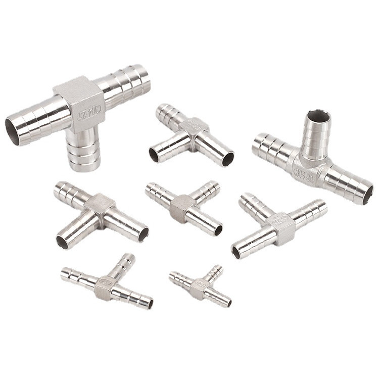 304 Stainless Steel T-Pagoda Tee Connector Gas Insert Leather Insert ...