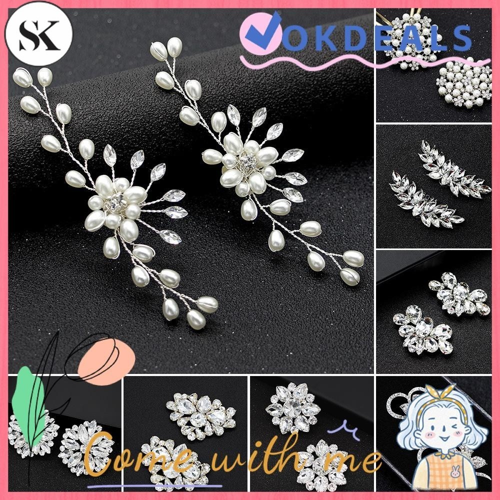 SK SK 1PC Lady Shiny Decorative Clips Women Bride Shoe Decorations Shoe ...