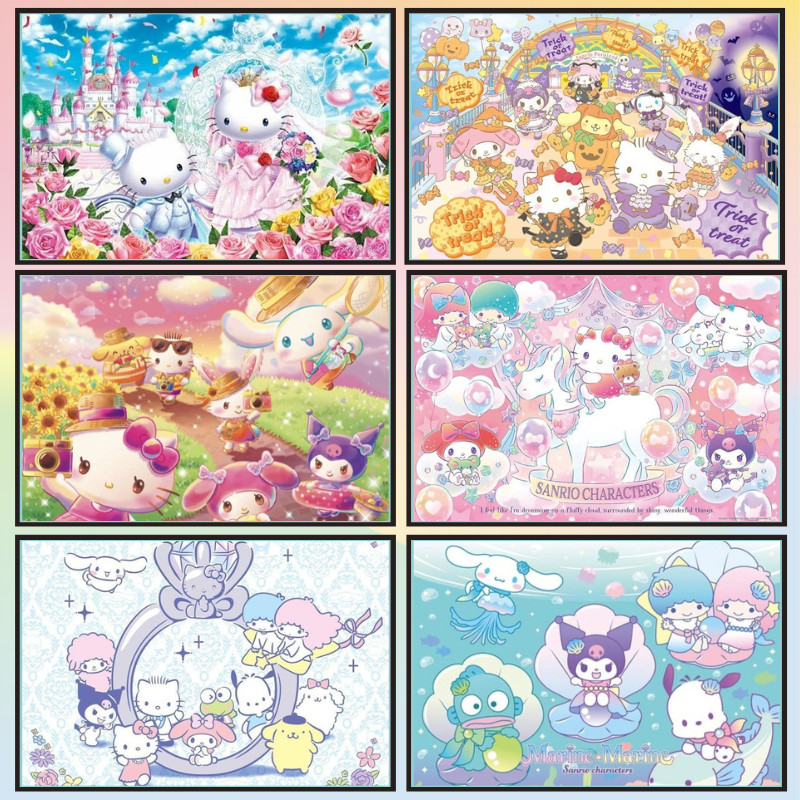 Ready Stock 【Sanrio】jigsaw puzzle 1000 pcs puzzle for kids puzzle adult ...