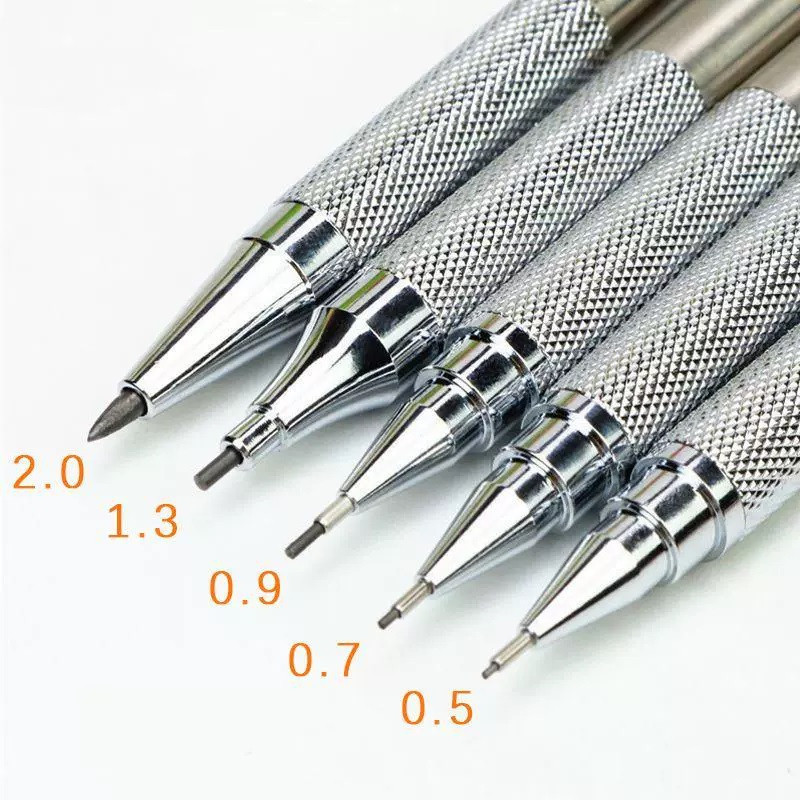 Metal Mechanical Pencil Simple Automatic Pen Drawing Writing Press ...