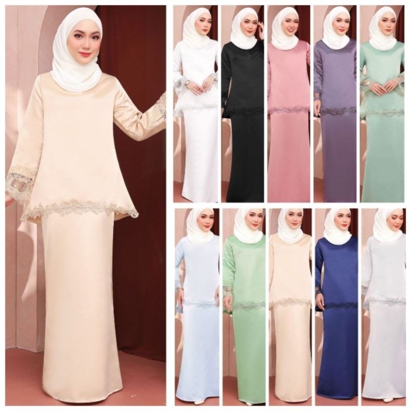Kurung Modern Satin Jaslene. 1250 Jaslene Mini Kurung Satin. Baju ...
