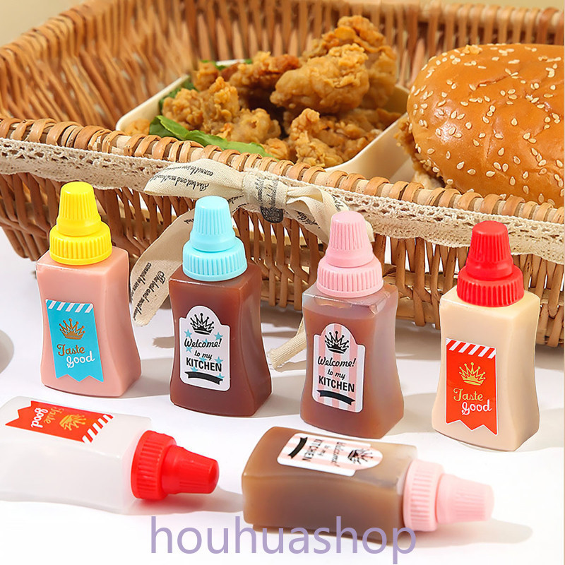 Mini seasoning bottle squeeze bottle 25ml honey/tomato sauce/soy sauce ...