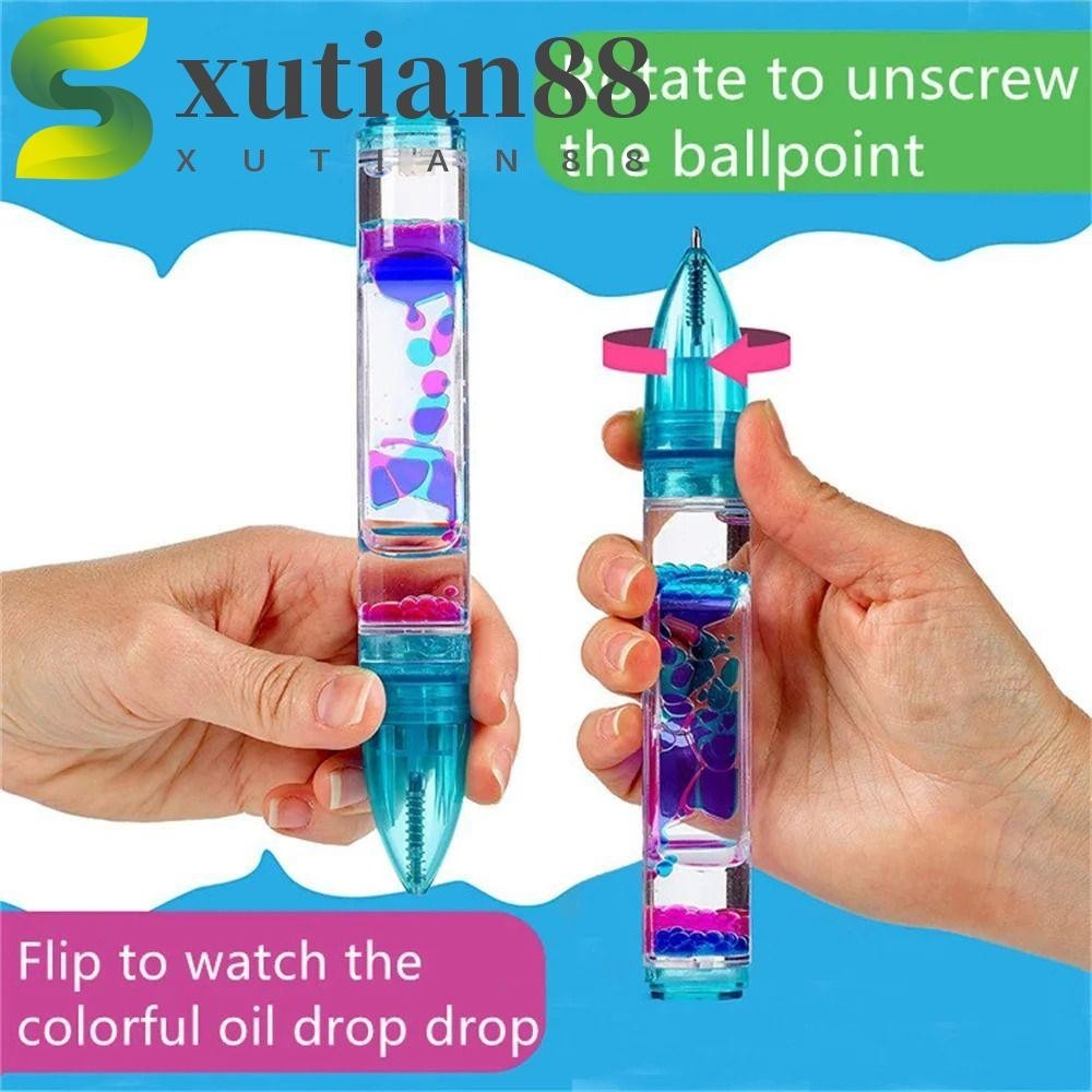 XUTIAN Liquid Motion Bubbler, Colorful Liquid Bubbler Cool School Supplies Bubble Timer, Cool ...