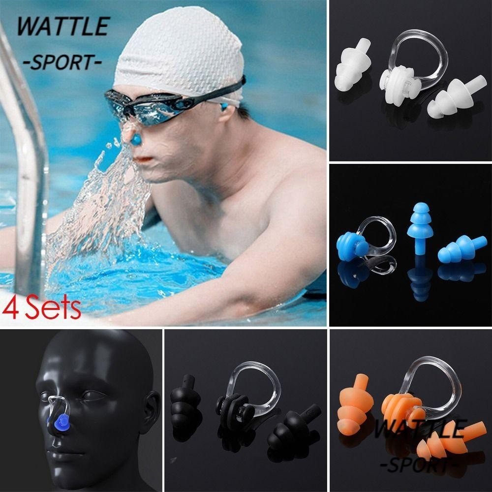 WA-SPORT 4 Sets Nose Clip Durable Silicone Unisex Diving | Shopee Malaysia