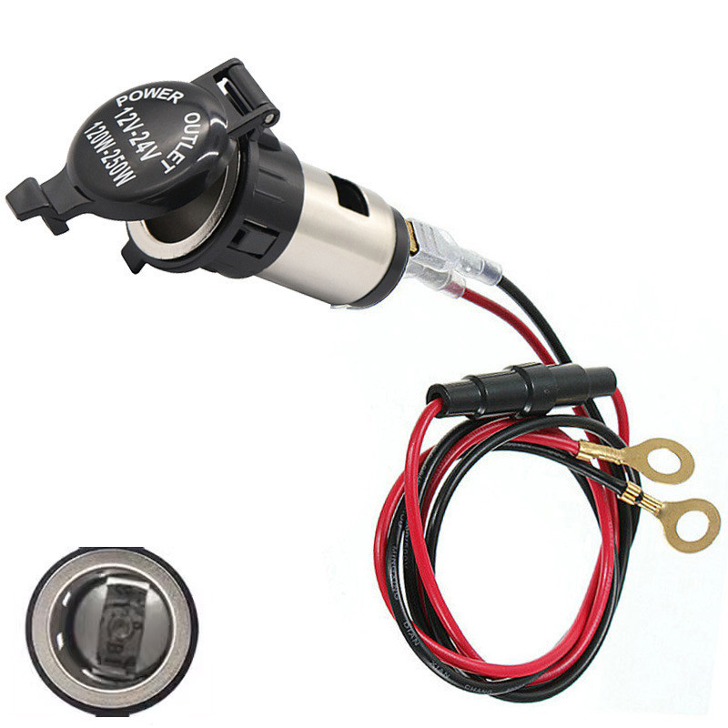 12-24V 120W-250W Universal Car Charger Power Plug Adapter Power Outlet ...