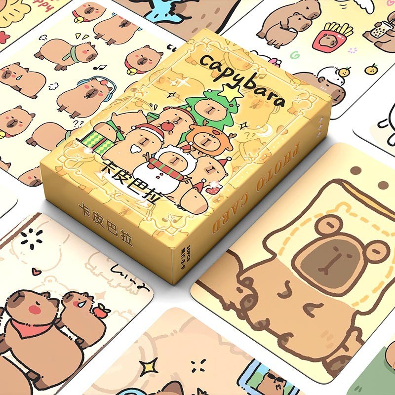 55pcs/box Capybara Photo Card Laser HD Lomo Cards Collection | Shopee ...